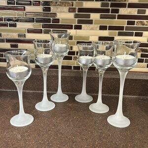 PartyLite | Accents | Partylite Frosted Stem Trio Set Discontinued ...